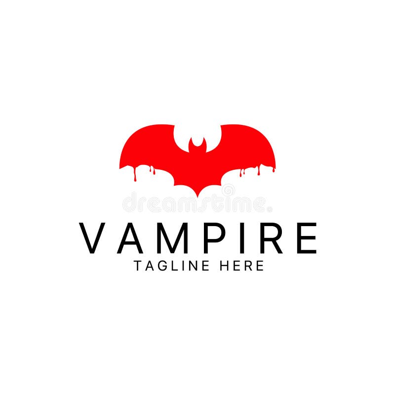Logotipo Del Vampiro Logotipo Del Palo Ilustración del Vector ...