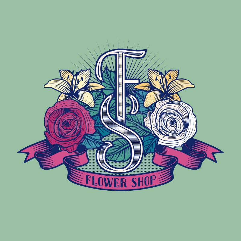 Logotipo Del Vector De La Floristería Ilustración del Vector ...
