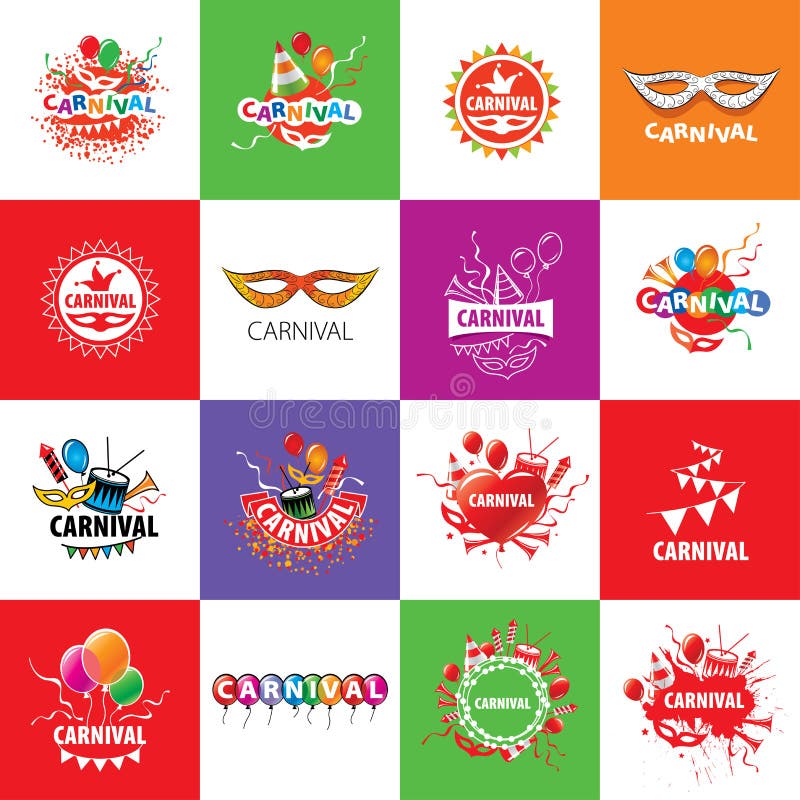 Logotipo Del Vector Del Carnaval Ilustración del Vector - Ilustración ...