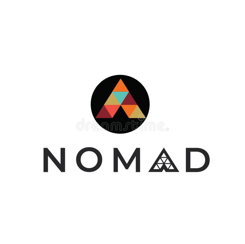 Logotipo Vectorial Nomad. Emblema Nomad Ilustración del Vector - Ilustración de mongol, indio ...