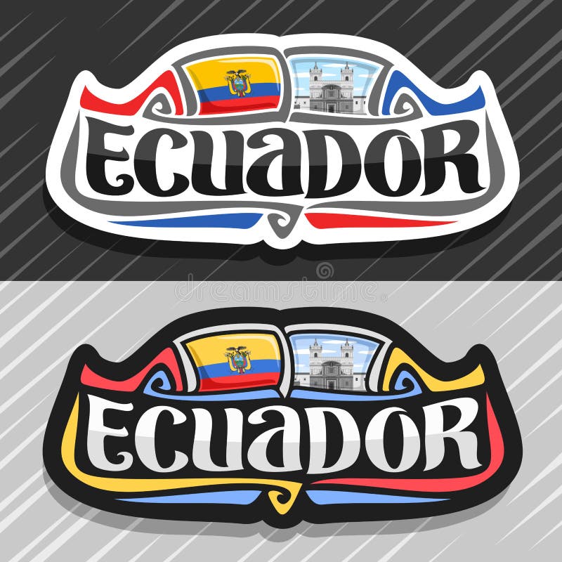 Logotipo Del Vector Para Ecuador Ilustración del Vector - Ilustración ...