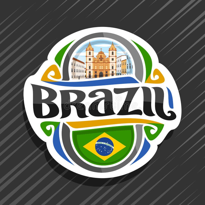 Logotipo Del Vector Para El Brasil Ilustración del Vector - Ilustración ...