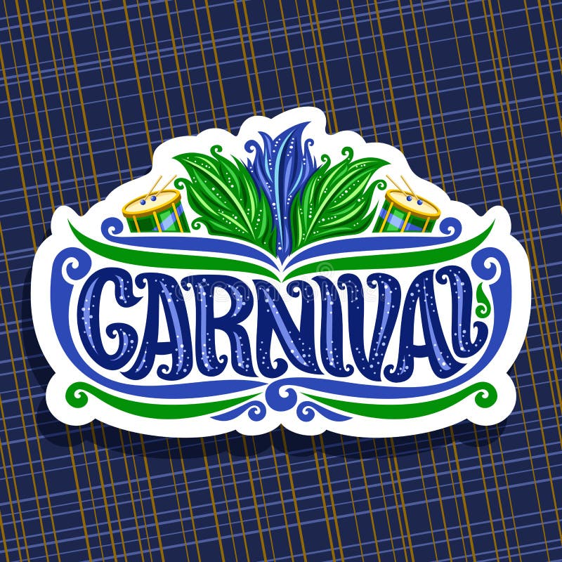 Logotipo Del Vector Para El Carnaval Ilustración del Vector ...