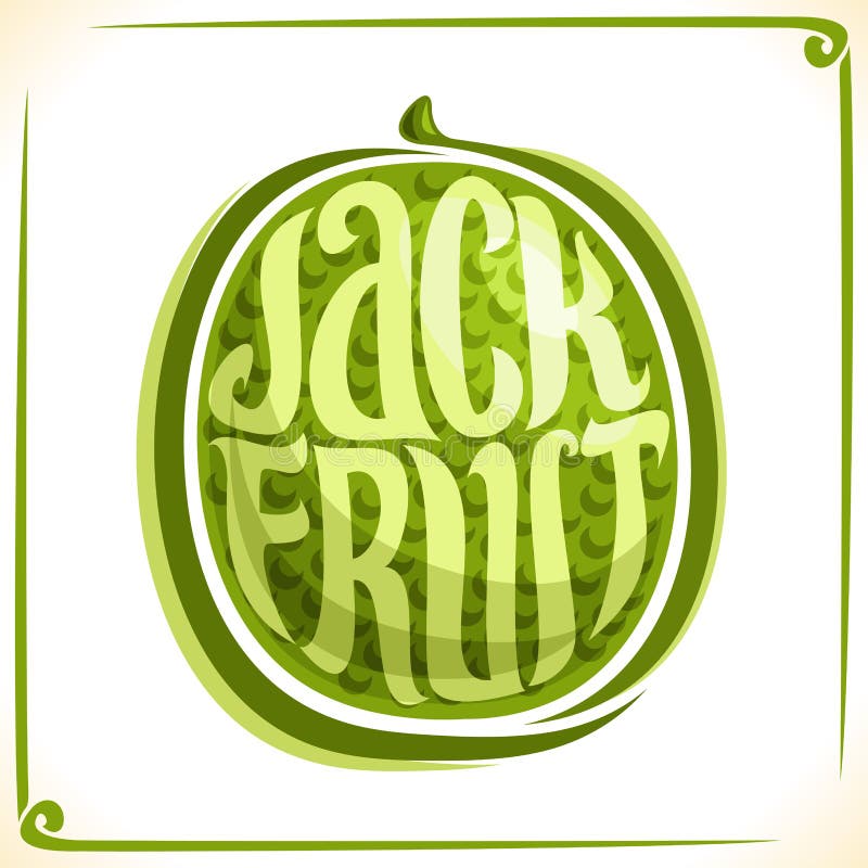 Logotipo Del Vector Para El Jackfruit Ilustración del Vector ...