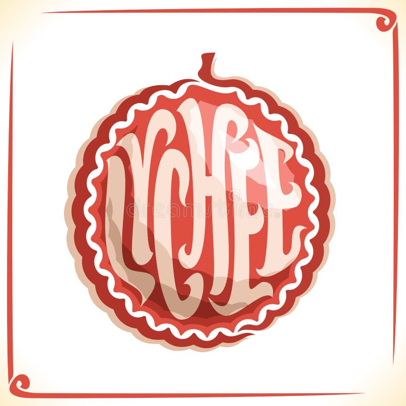 Logotipo Del Vector Para El Lichi Ilustración del Vector - Ilustración ...
