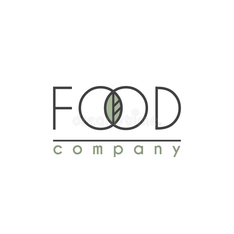 Logotipo Del Vector Para La Empresa Alimentaria Stock de ilustración ...
