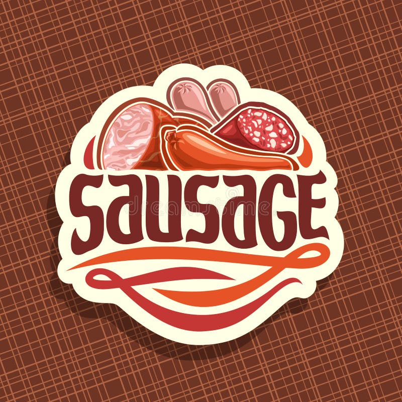 Logotipo Del Vector Para La Salchicha Ilustración del Vector ...