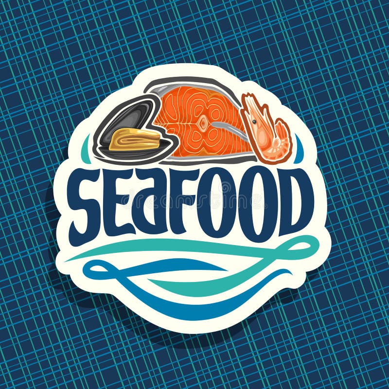 Logotipo Del Vector Para Los Mariscos Ilustración del Vector ...