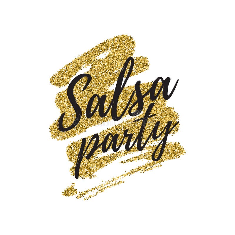 Logotipo Del Vector Del Partido De La Salsa Stock de ilustración ...