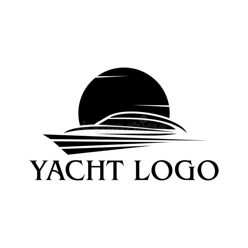 Logotipo Del Yate Blanco Y Negro Ilustración del Vector - Ilustración ...
