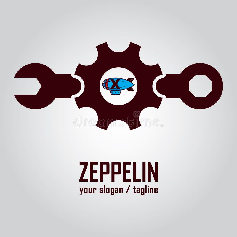 Logotipo del zepelín ilustración del vector. Ilustración de aéreo ...