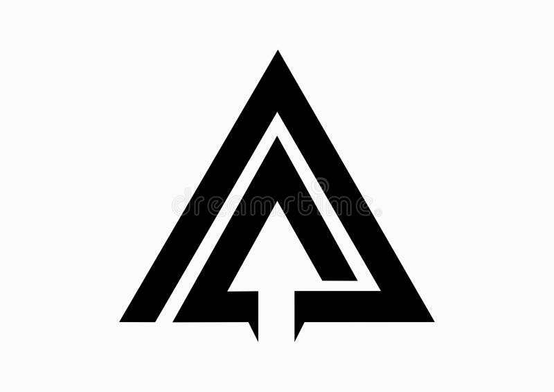 Logotipo do AA das letras ilustração stock. Ilustração de simples ...