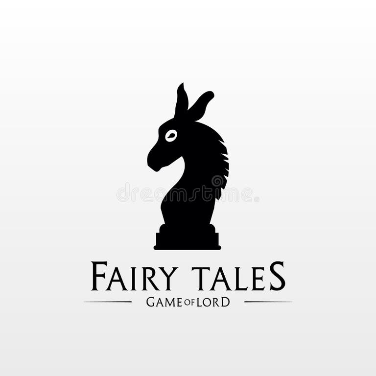 Logotipo Do Asno Logotipo Da Xadrez Do Asno Ilustração do Vetor ...