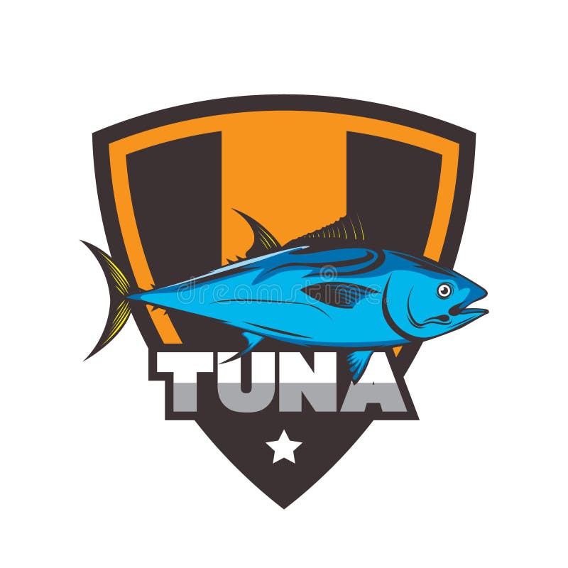 Logotipo do atum ilustração do vetor. Ilustração de animal - 105776057