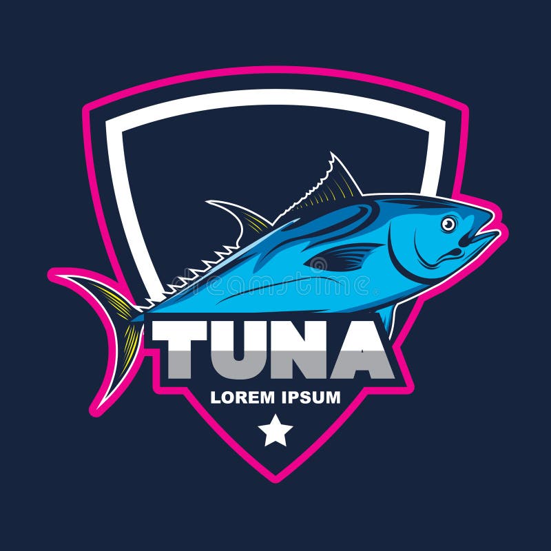 Logotipo do atum ilustração do vetor. Ilustração de isolado - 105776253
