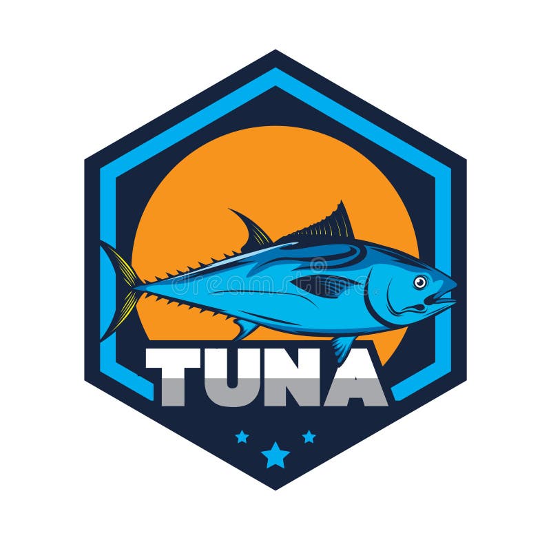 Logotipo do atum ilustração do vetor. Ilustração de animal - 105776057