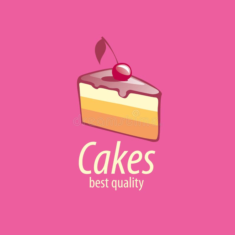 Logotipo do bolo do vetor ilustração do vetor. Ilustração de bens ...