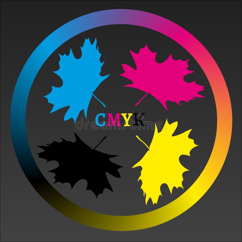 Logotipo do bordo de CMYK ilustração do vetor. Ilustração de elemento ... Logotipo do bordo de CMYK ilustração do vetor. Ilustração de elemento ...