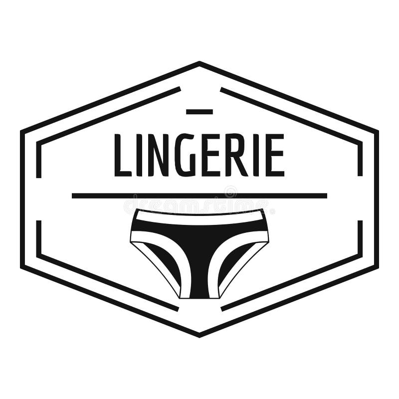 Logotipo Do Corpo Da Roupa Interior, Estilo Preto Simples Ilustração do ...