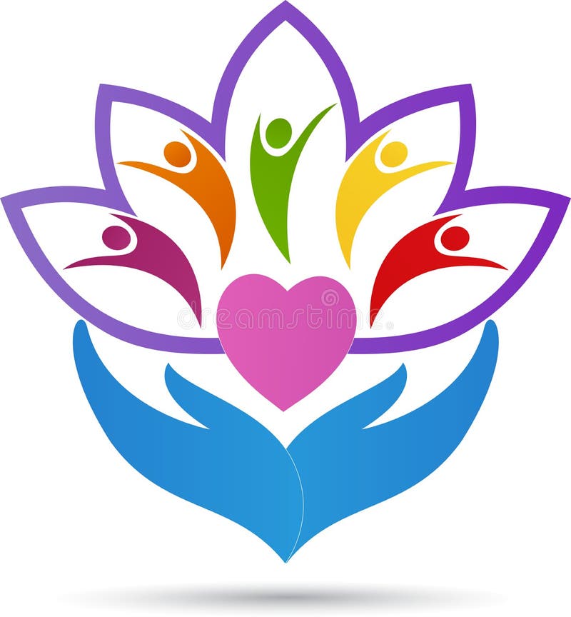 Logotipo do cuidado ilustração do vetor. Ilustração de projetos - 94653703