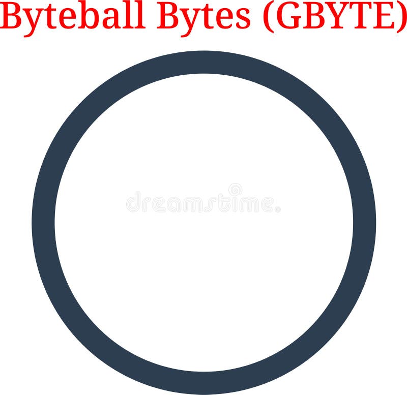 Logotipo Do GBYTE Dos Bytes De Byteball Do Vetor Ilustração do Vetor ...