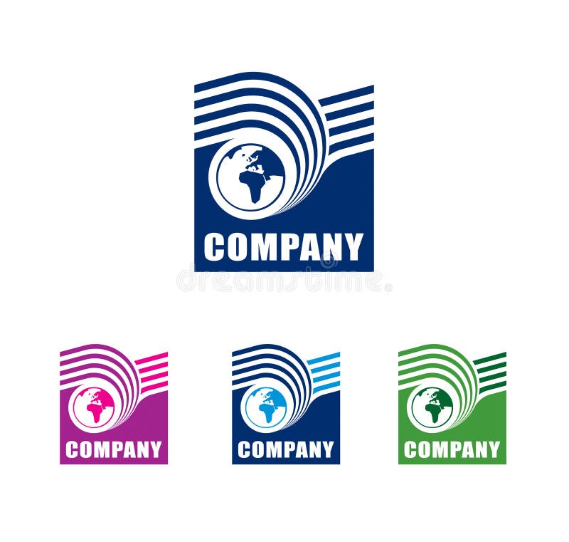 Logotipo do mundo ilustração do vetor. Ilustração de comercial - 18328571