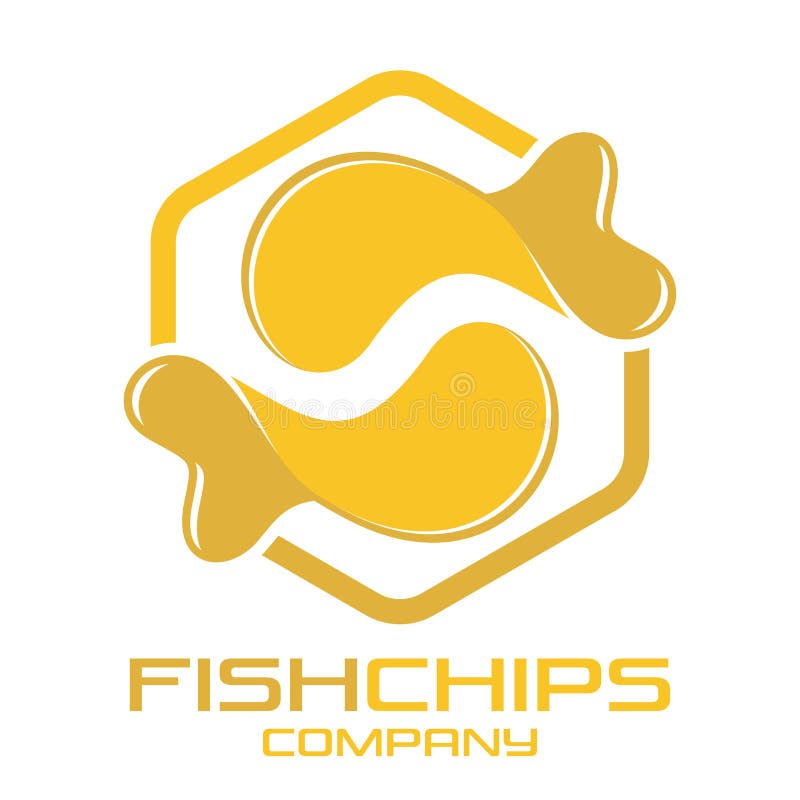 Logotipo Do Peixe Com Batatas Fritas Ilustração Do Vetor Ilustração Do Vetor Ilustração De