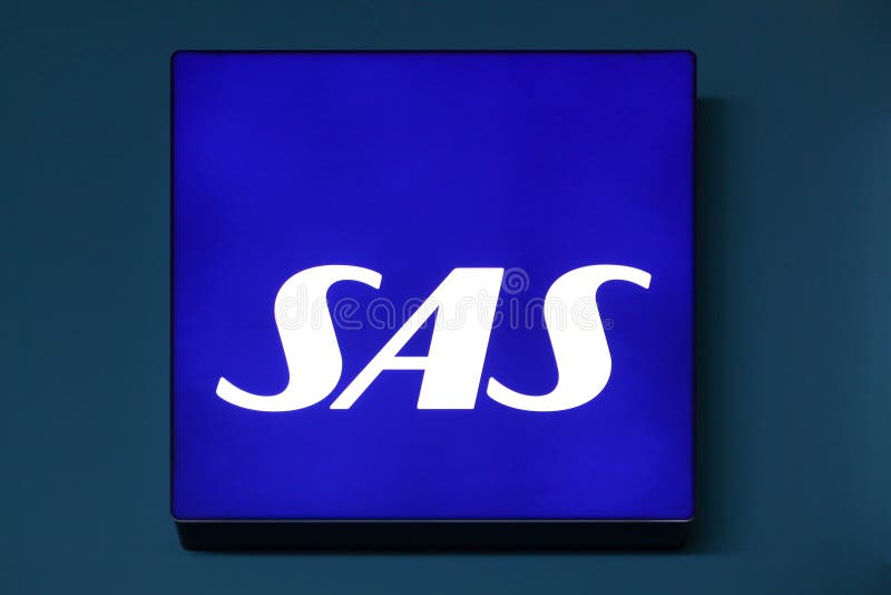 Logotipo Do SAS Em Uma Parede Fotografia Editorial - Imagem de ...