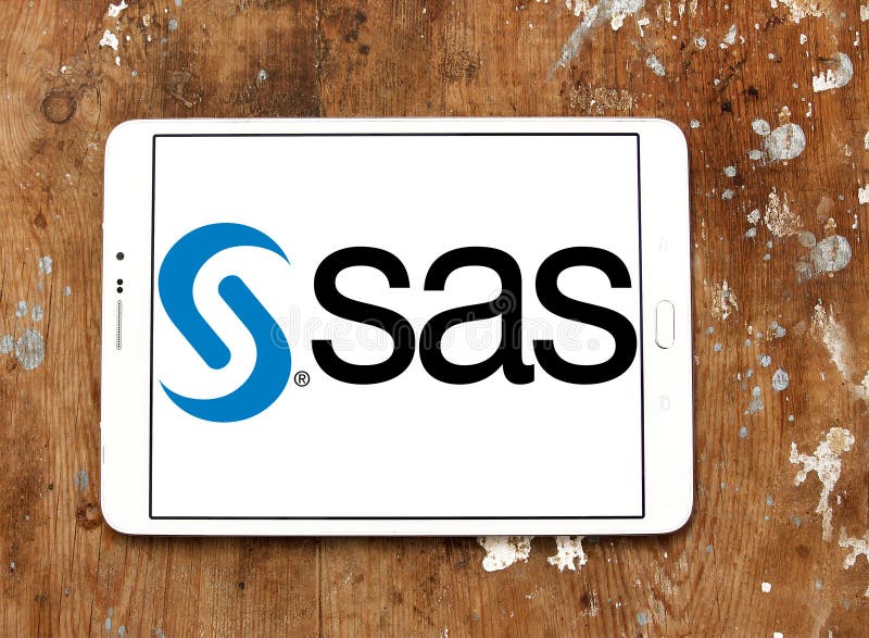 Logotipo Do Software Do SAS Fotografia Editorial - Imagem de dados ...