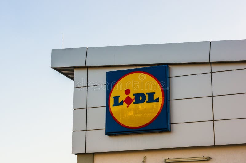 Logotipo Do Supermercado De Lidl Fotografia Editorial - Imagem de ...