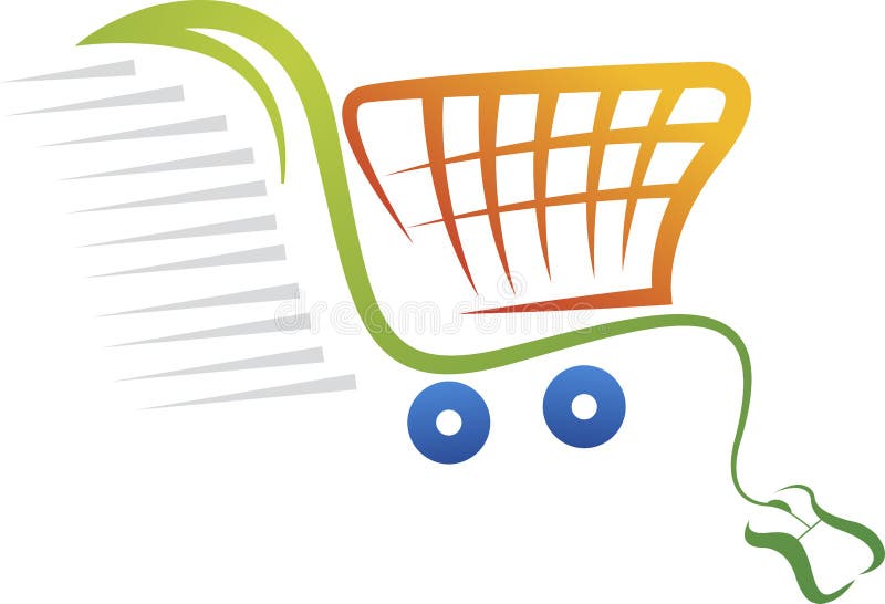 Logotipo En Línea De La Compra Ilustración del Vector - Ilustración de ...