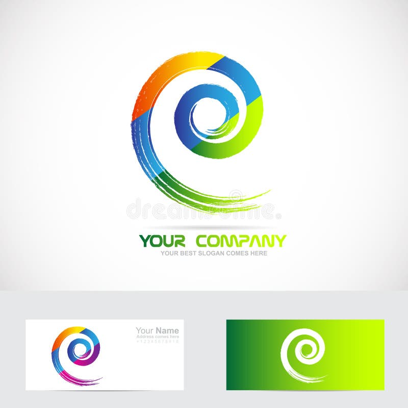 Logotipo Espiral Del Remolino Ilustración del Vector - Ilustración de ...