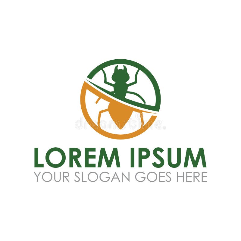 Logotipo Insecticida Vectorial De Control De Plagas Ilustración del ...