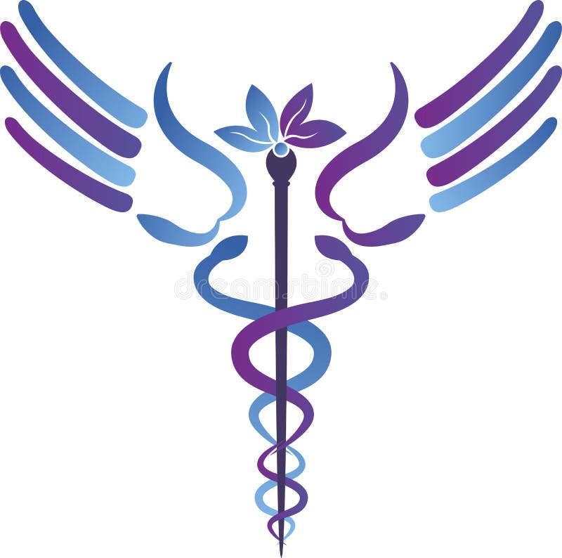 Caduceus ilustração do vetor. Ilustração de herbalista - 30107751