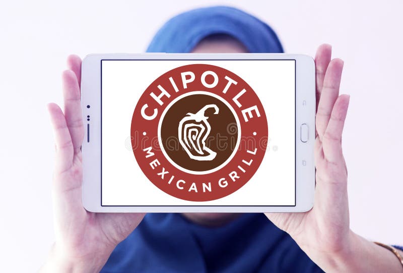 Logotipo Mexicano Do Fast Food Da Grade Do Chipotle Fotografia ...
