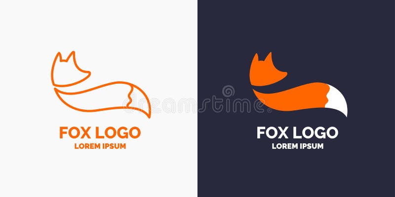 Logotipo Moderno E Emblema Do Fox Do Vetor Ilustração do Vetor ...