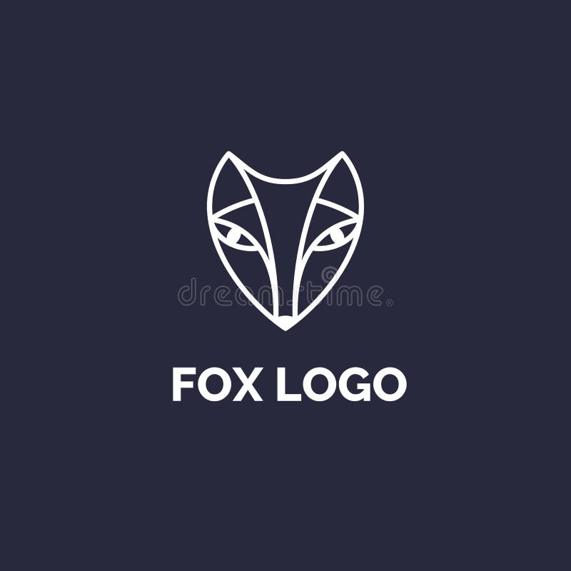 Logotipo Moderno Y Emblema Del Fox Del Vector Ilustración del Vector ...