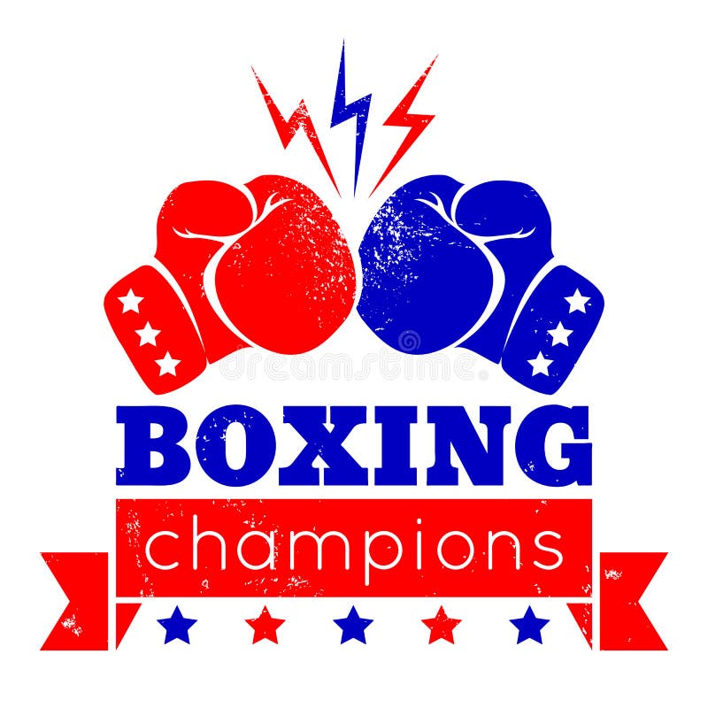 Logotipo para un boxeo ilustración del vector. Ilustración de sacador ...