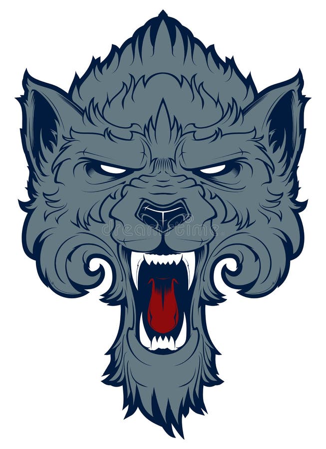 Logotipo Principal Del Lobo Team Mascot Ilustración del Vector ...