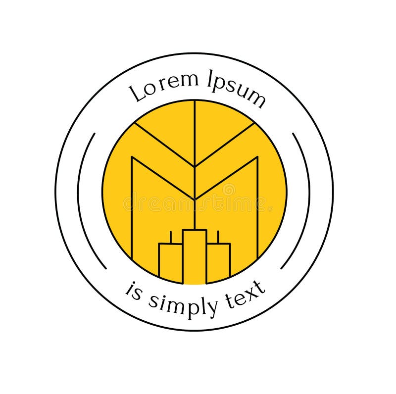 Logotipo Redondo Com Letra M. Vetor Ilustração do Vetor - Ilustração de ...