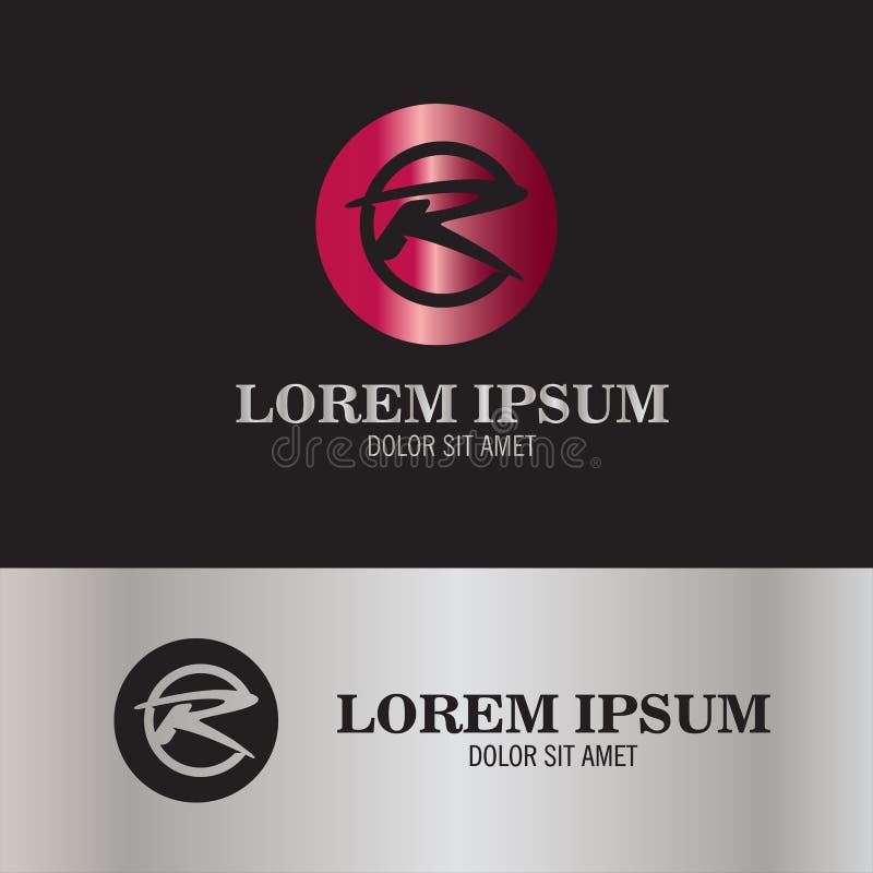 Logotipo Redondo Da Letra R Ilustração do Vetor - Ilustração de rede ...