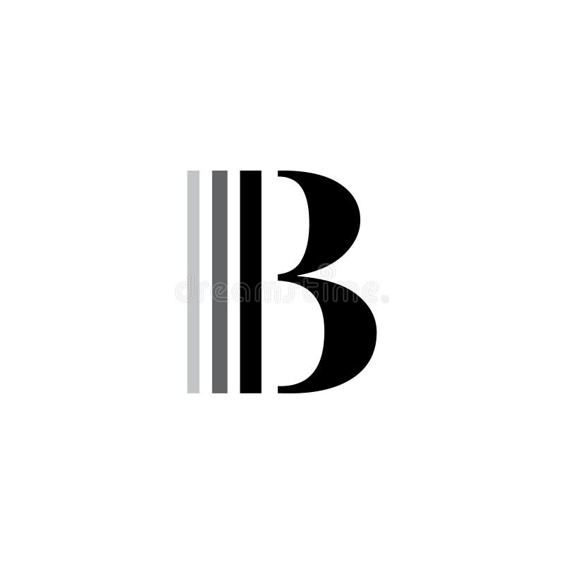 Logotipo Vectorial De Letra B Emblema De Letra B Ilustración del Vector ...