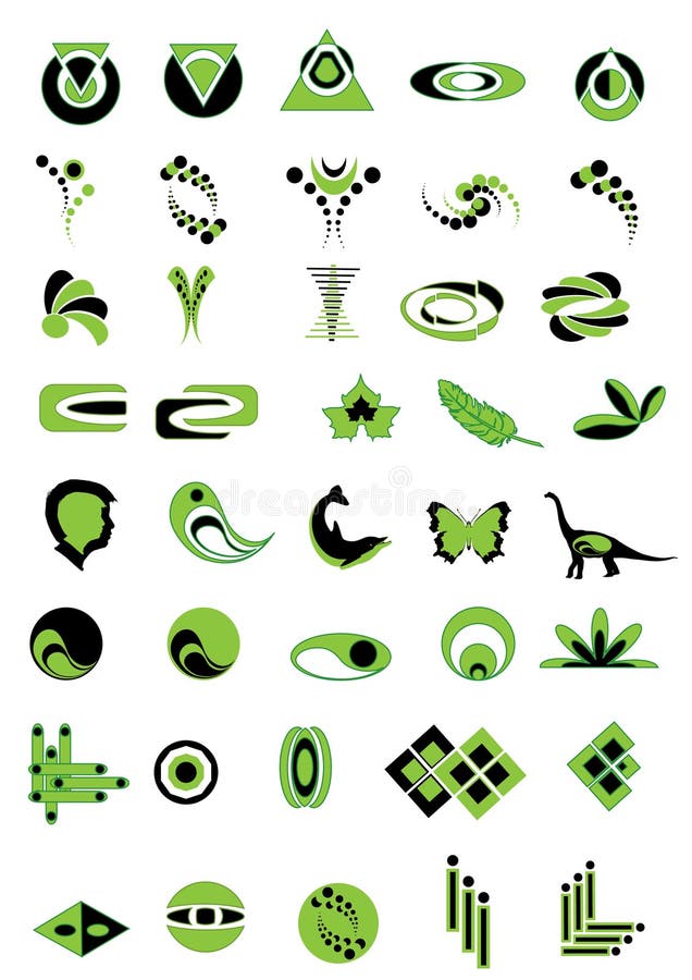 Logotipo verde ilustração do vetor. Ilustração de folha - 7981494