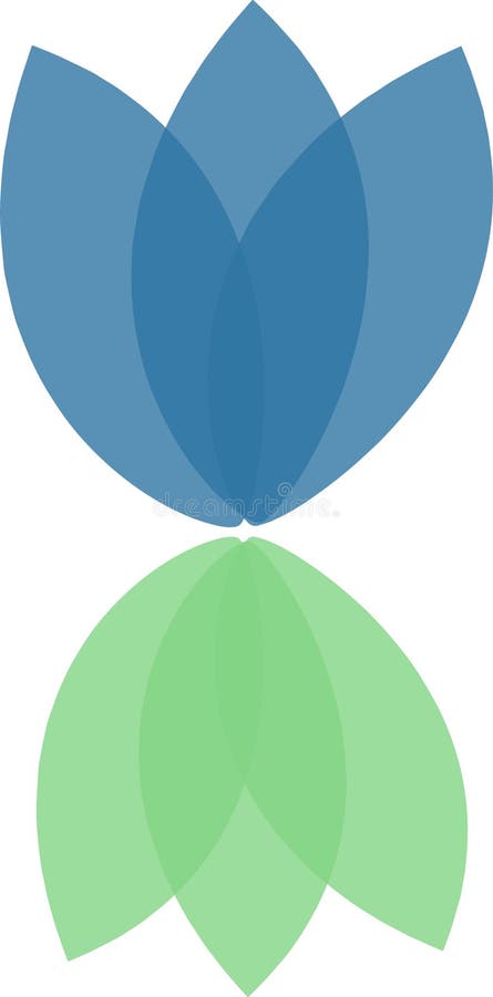 Logotipo Violeta Azul De La Flor Stock de ilustración - Ilustración de ...