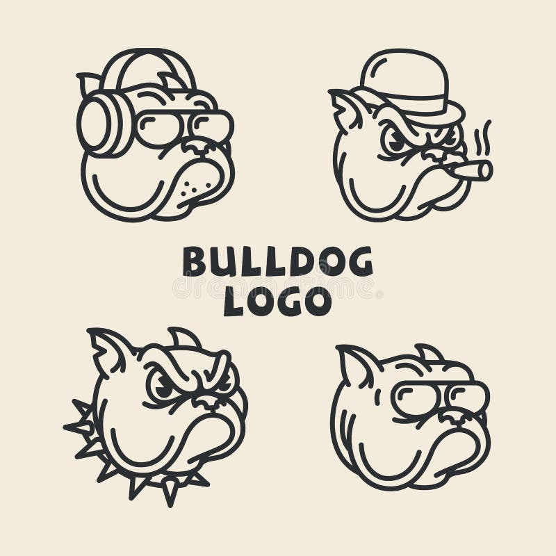 Logotipos del dogo ilustración del vector. Ilustración de elemento ...