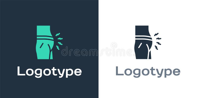 Logo Diarrhea Symptoms Isolated on White. Stock Vector - Illustration ...