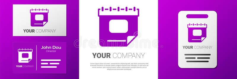 Logotype Calendar Icon Isolated on White Background. Event Reminder ...