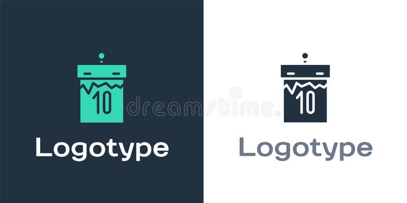 Logotype Calendar Icon Isolated on White Background. Event Reminder ...