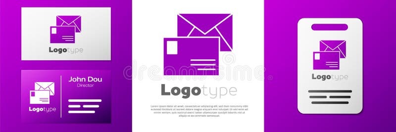 Purple Email Symbol Isolated White Stock Illustrations – 709 Purple ...