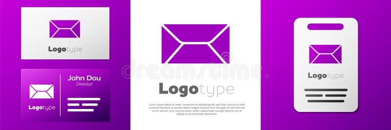 Purple Email Symbol Isolated White Stock Illustrations – 709 Purple ...